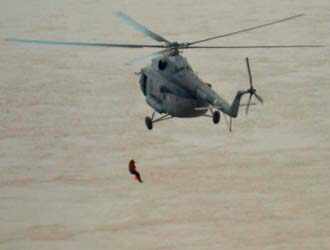 Dramatic rescue of man after 72 hours in flood