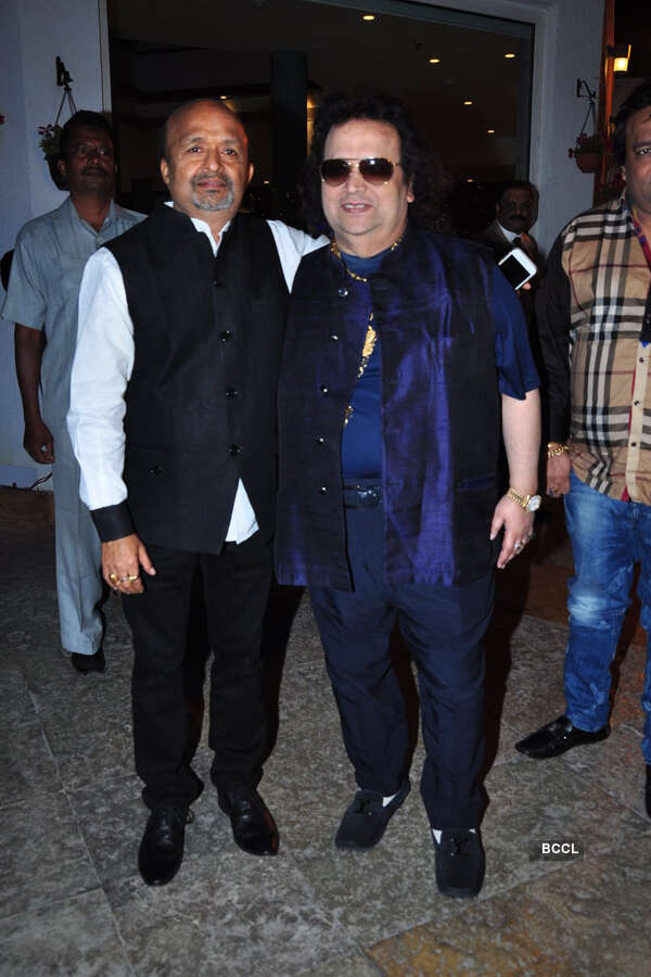 Sameer Anjan and Bappi Lahiri during the function where Sameer ...
