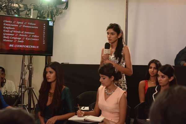 Miss India 2016 finalists in a session with Sabira Merchant