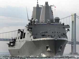 Ship built with World Trade Center steel arrives in NY