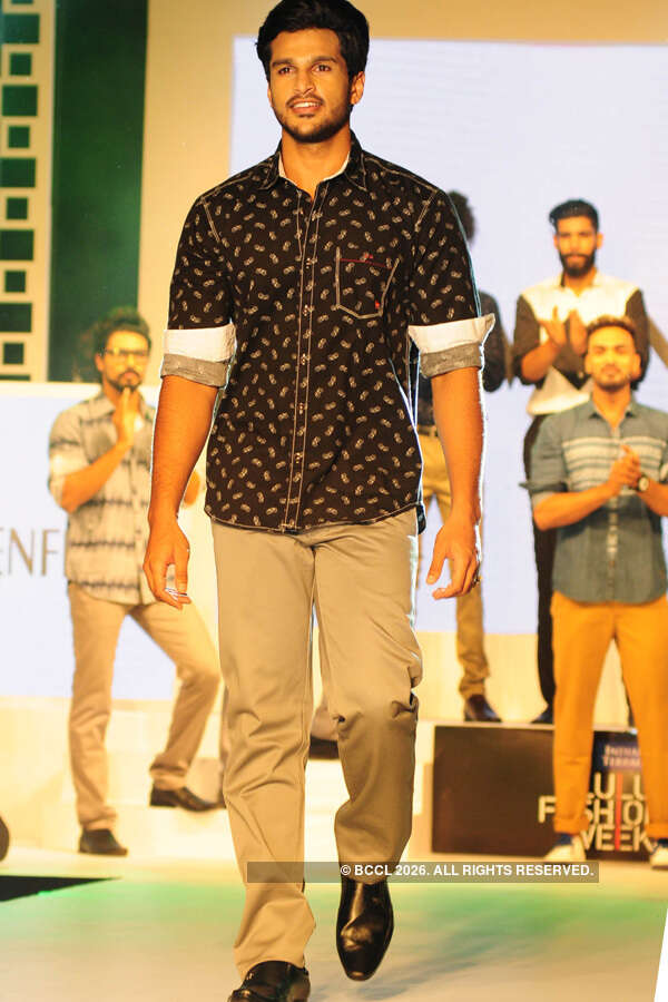 Sandeep Menon walks the ramp during the Lulu Fashion Week held at Lulu ...