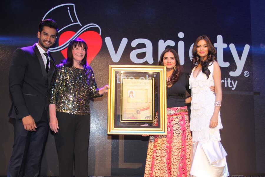 Miss World CEO Julia Morley felicitated with a Humanitarian Award