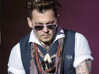 Johnny Depp performs with his band 'The Hollywood Vampires'