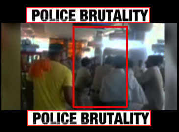 Police brutality caught on cam: Bus conductor beaten up