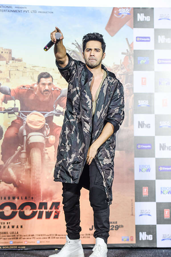 Varun Dhawan during the promotion of film Dishoom in Mumbai - Photogallery