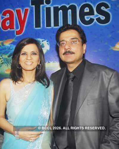 Basab Paul with wife Anu at the Bombay Times 15th anniversary party at ...