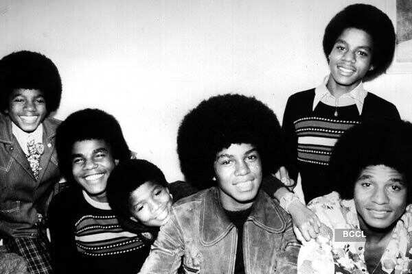 Michael Jackson with Nancy Reagan, as President, Ronald Reagan speaks ...