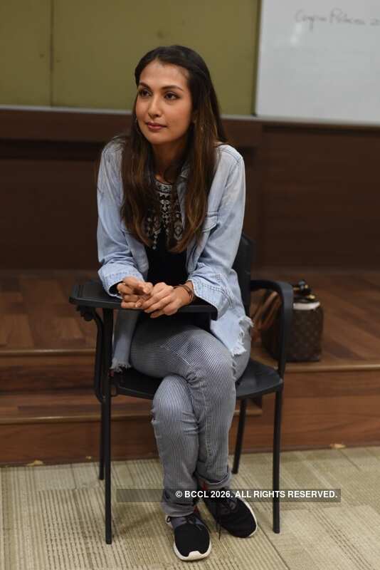 Campus Princess finalists with supermodel Sanea Sheikh