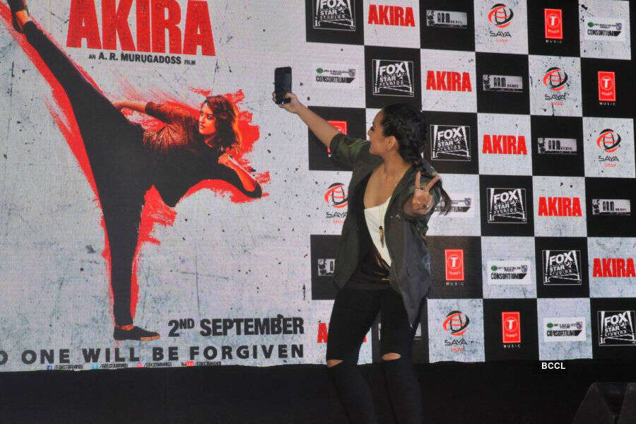 Sonakshi Sinha during the song launch of movie Akira at MMK College on ...