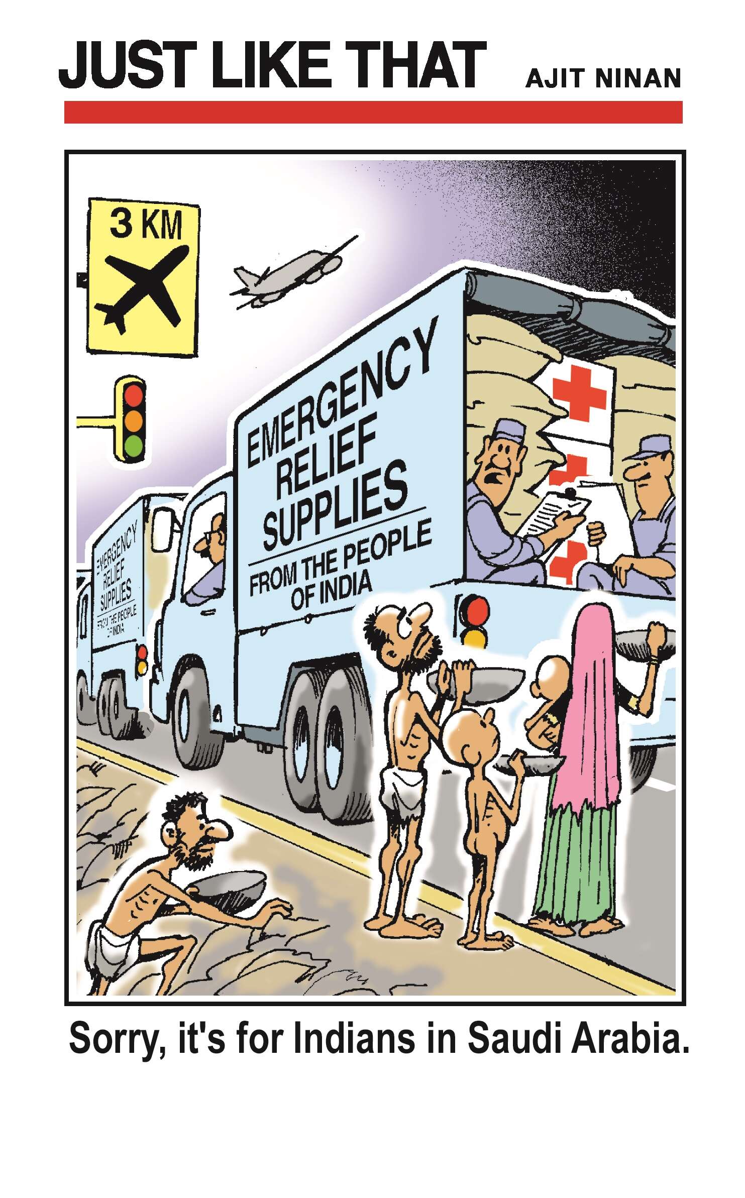 Relief supplies for Indians in Gulf