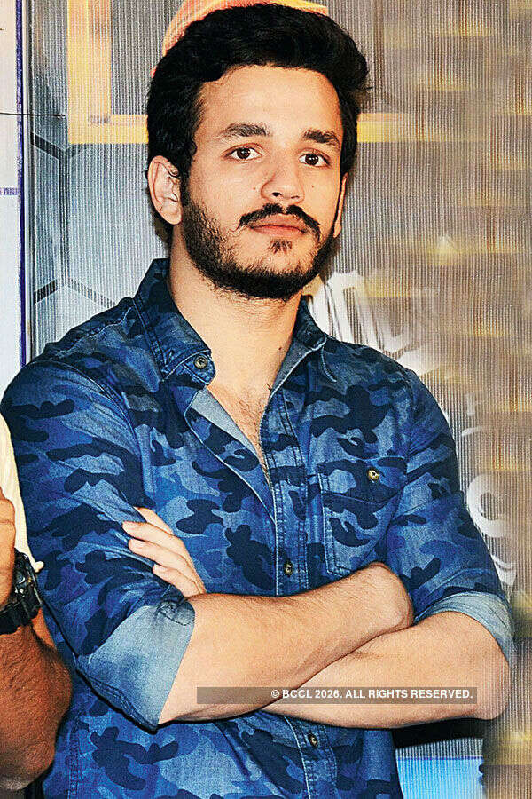Akhil Akkineni during the screening of music director Devi Sri Prasad's ...