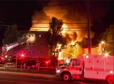 Massive apartment building fire near Washington DC