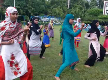 Hijab-clad girls take to martial arts for self-defence