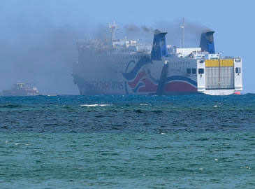 Cruise ship catches fire, over 500 evacuated