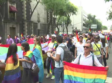 Rally for marriage equality in Mexico City
