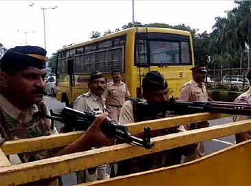 Watch: Mumbai police on high alert at Girgaum Chowpatty