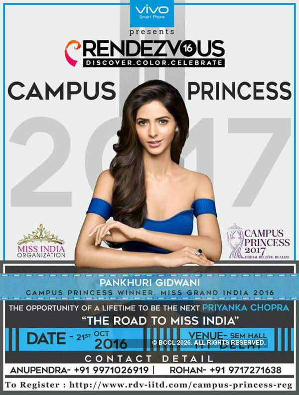 Campus Princess auditions in Rendezvous 2016, IIT, Delhi