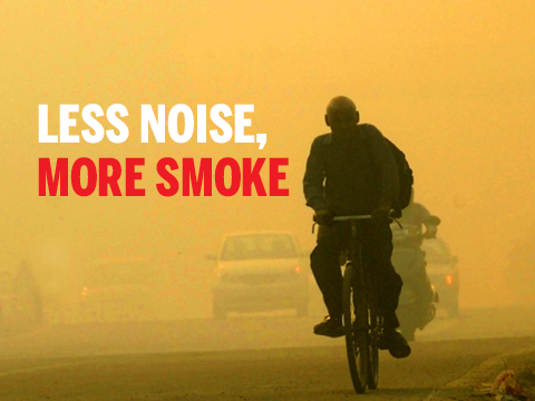 Infographic: Diwali leaves Delhi gasping for breath - Times of India