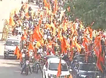 Mumbai: Over 14000 bikers participated in Marathas' bike rally