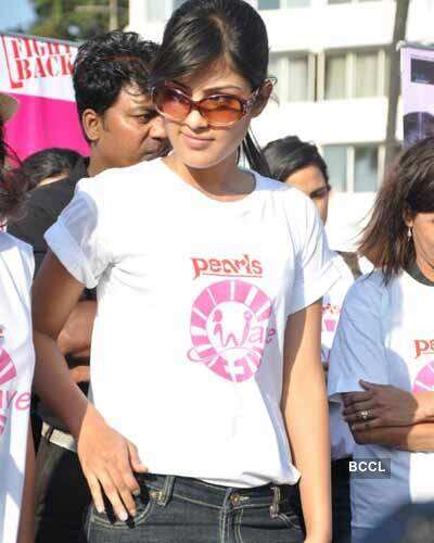 Minissha Lamba, Neha Dhupia and Mugdha Godse during a campaign to ...