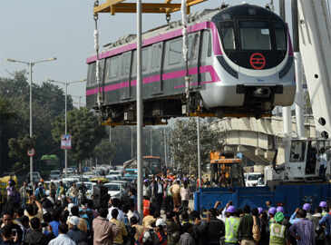 Delhi Metro gets ready for trial run process on Magenta Line with new ...