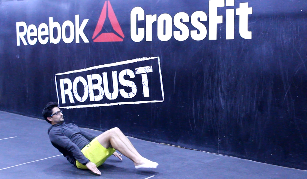 Hollow body bent-knee rocks