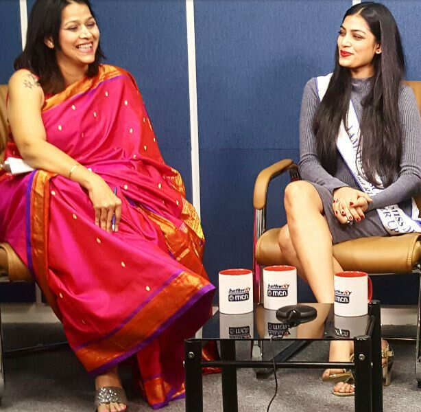 In Pics: Naveli Deshmukh on a popular talk show
