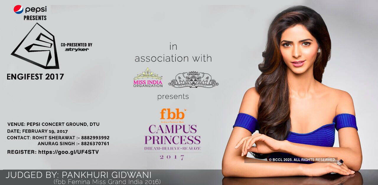 Campus Princess auditions in Engifest 2016, Delhi