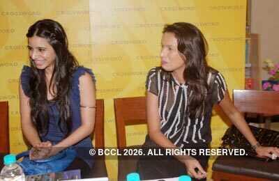 Nauheed Cyrusi and Cyrus Broacha (R) at the launch of book 'Love, Life ...