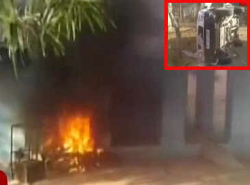 Angry mob sets police station on fire in Odisha
