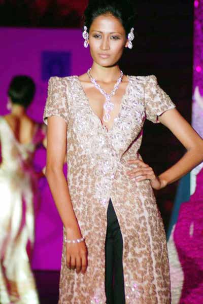 Models showcase creations during 'Orra' jewellery show at Grand Hyatt ...