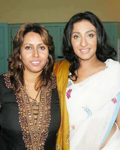 Sneha Paul with Rituparna Sengupta and Bappi Lahiri during her birthday ...