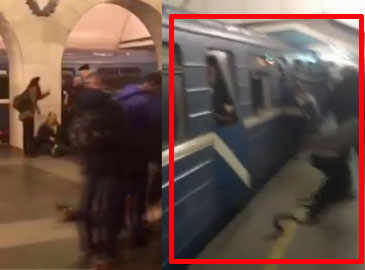 St. Petersburg metro explosion: Video shows passengers fleeing after ...