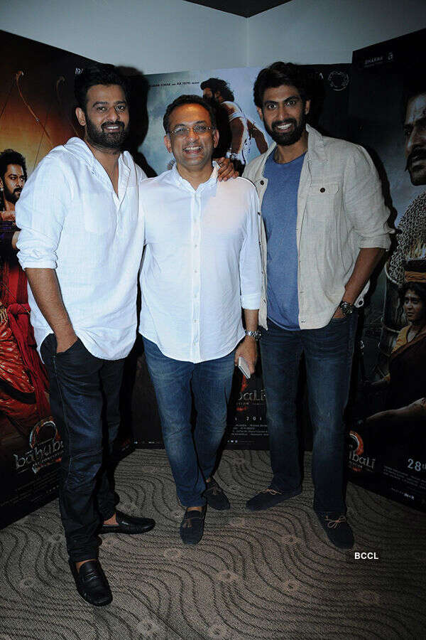Rana Daggubati smiles for the camera during the promotions of movie ...