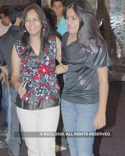 Ashna Sharma and Radhika Rathi during the farewell party of SRKNEC ...