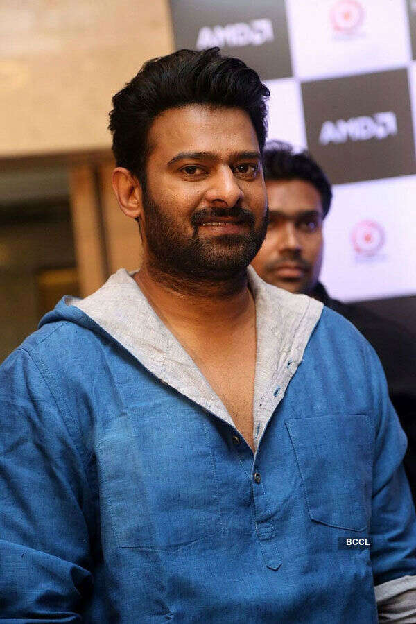 Prabhas In Mirchi Blue Shirt