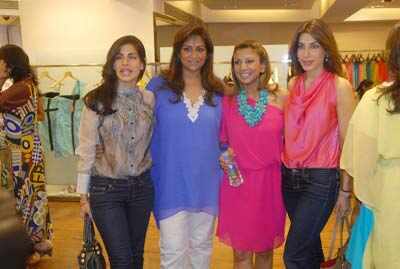 Tanaz Doshi (L) with Alka Nishar at Aza's new collection launch from I ...