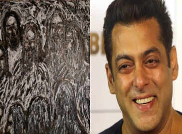 Salman paints a portrait of Jesus Christ