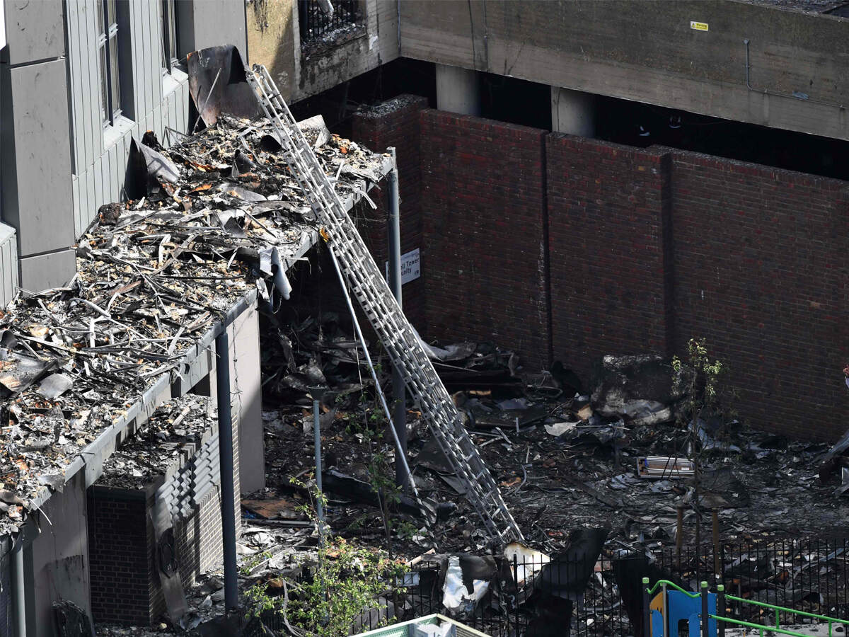 Inside the fire-ravaged tower in London