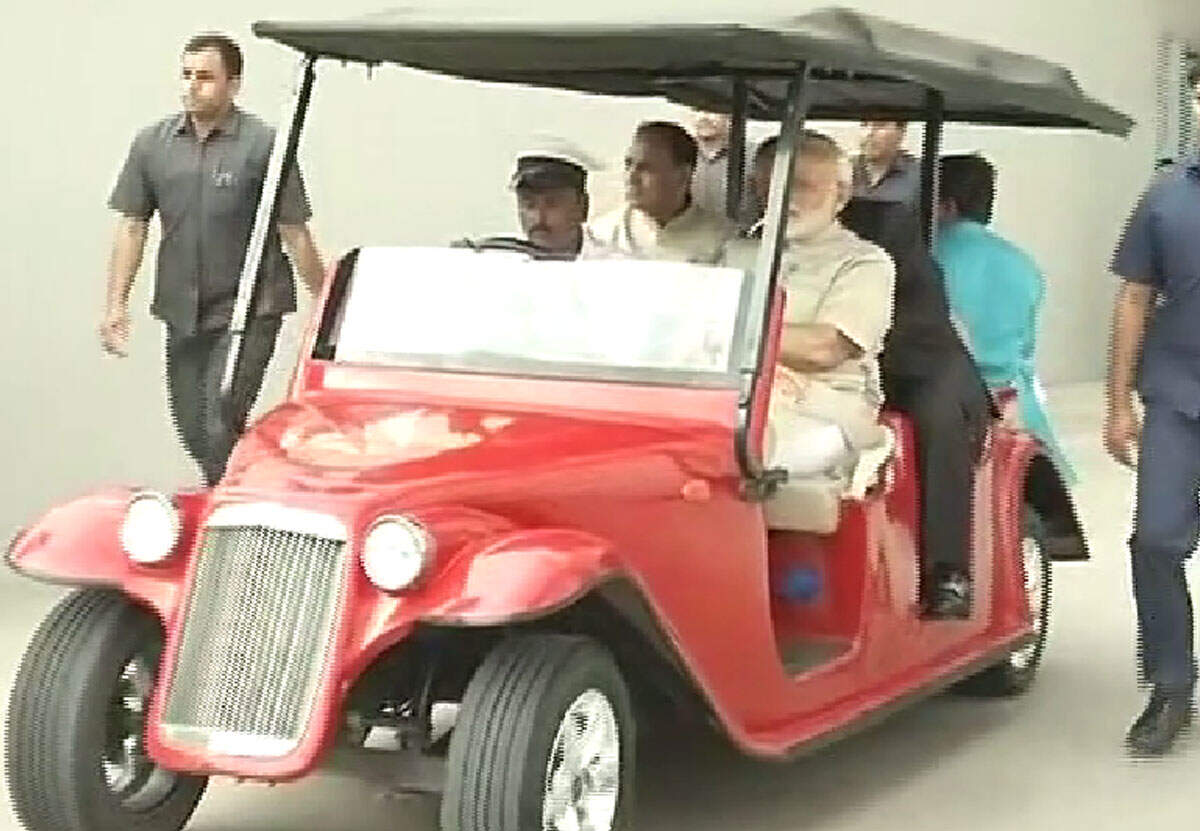 PM Modi inaugurates multi-purpose stadium 'TransStadia Arena'