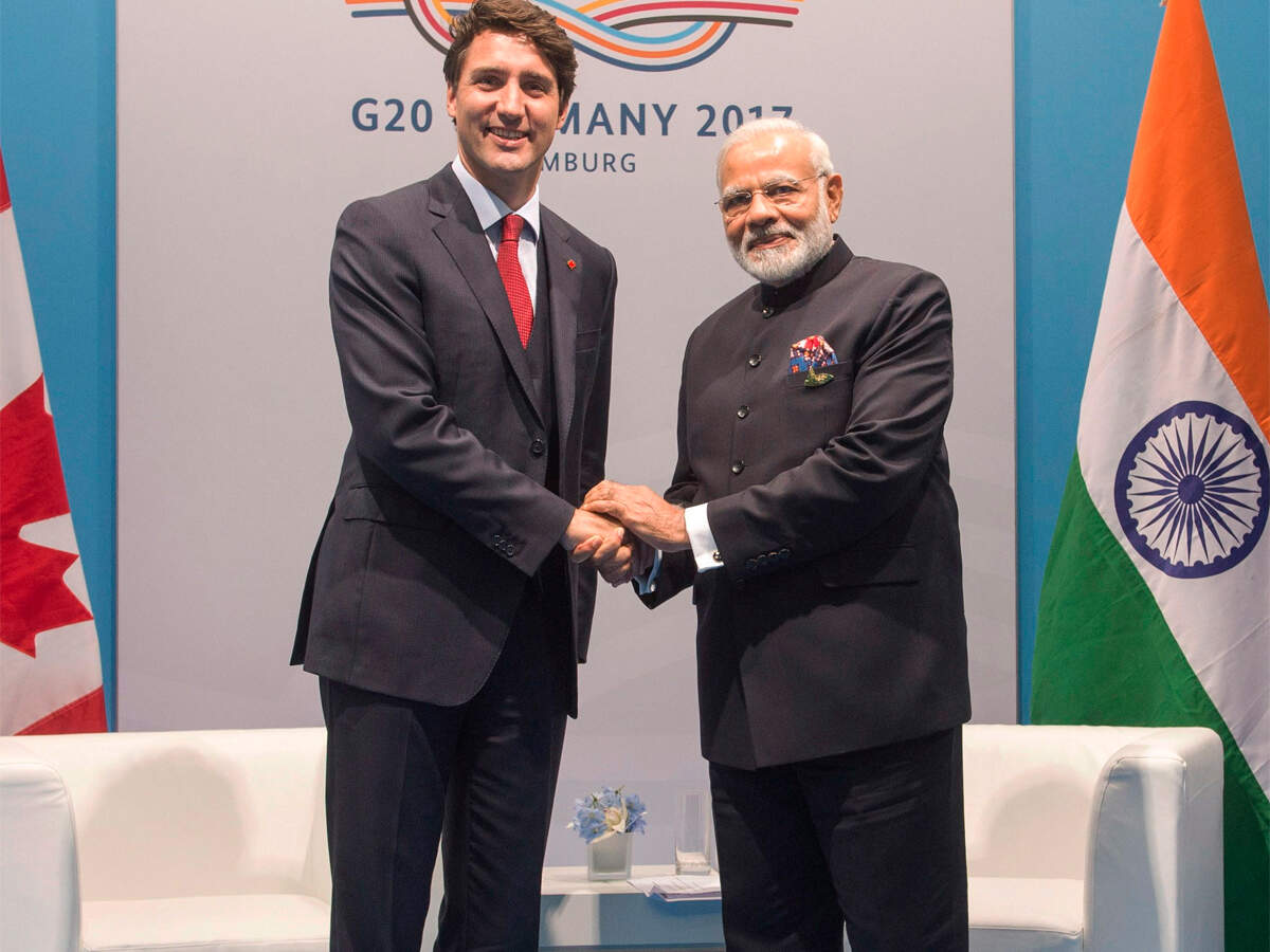 PM Modi meets Canadian counterpart Justin Trudeau