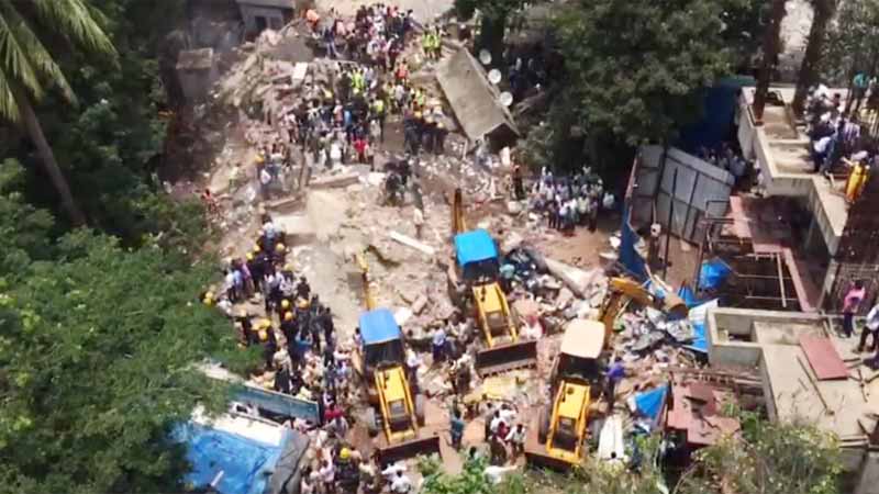 Four-storey building in Mumbai's Ghatkopar collapses, nine rescued