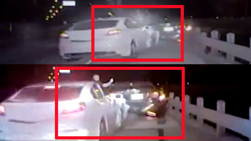 Watch: Cop hit by drunk driver during traffic stop