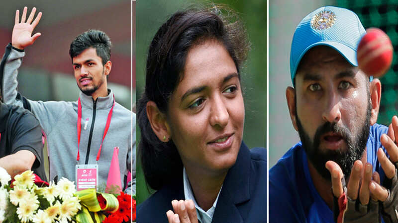 Para high jumper Varun Bhati along with cricketers, Harmanpreet Kaur ...