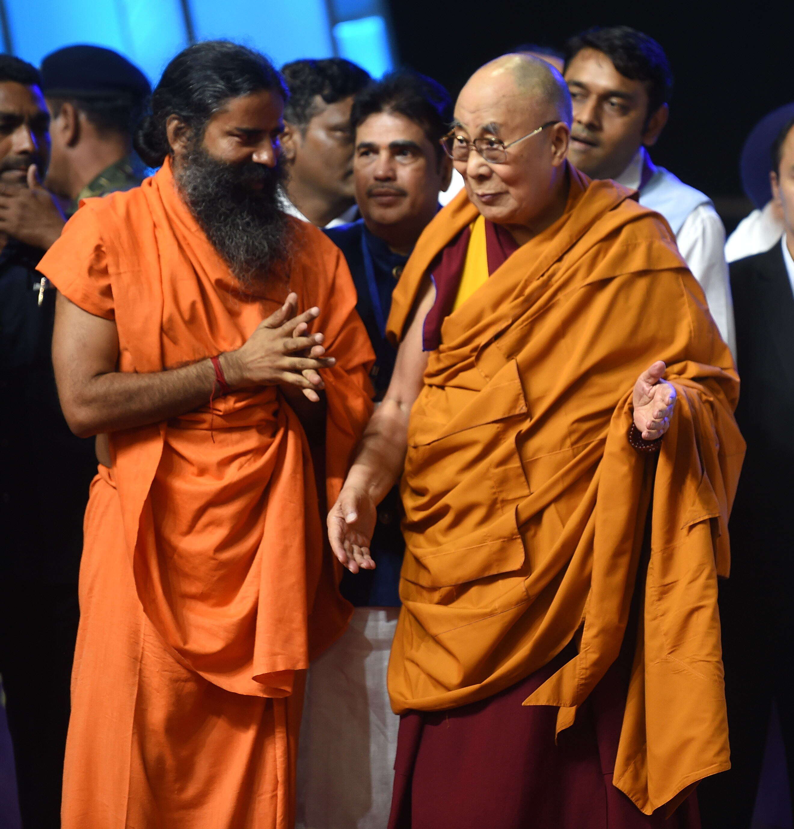 In Photos: Dalai Lama, Ramdev Baba share the stage at World Peace and ...