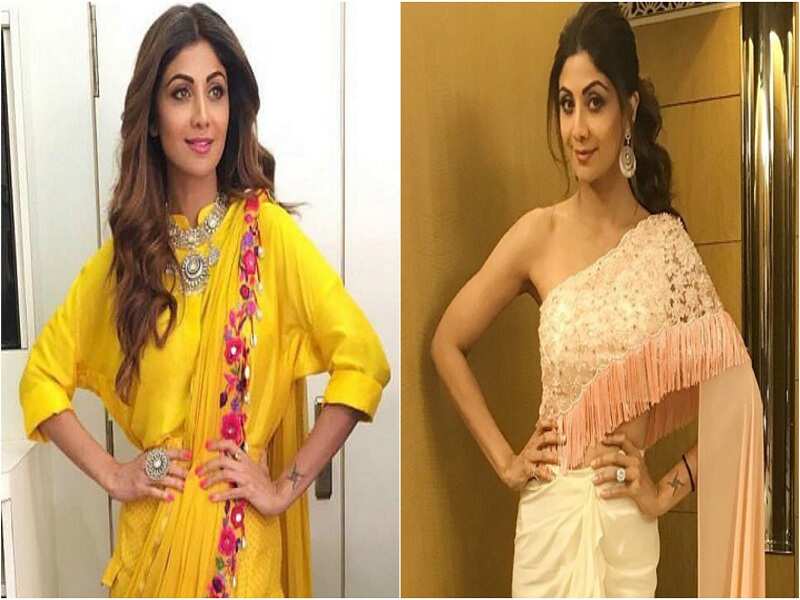 Shilpa Shetty gives a modern spin to these desi outfits