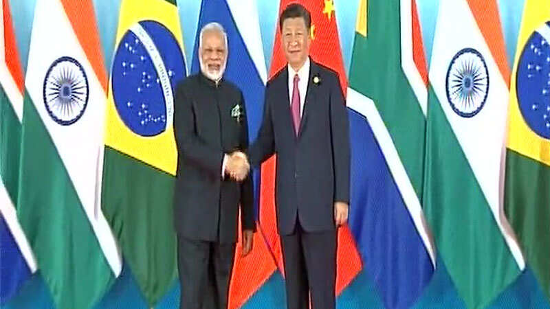 PM Modi meets Chinese President Xi Jinping at BRICS