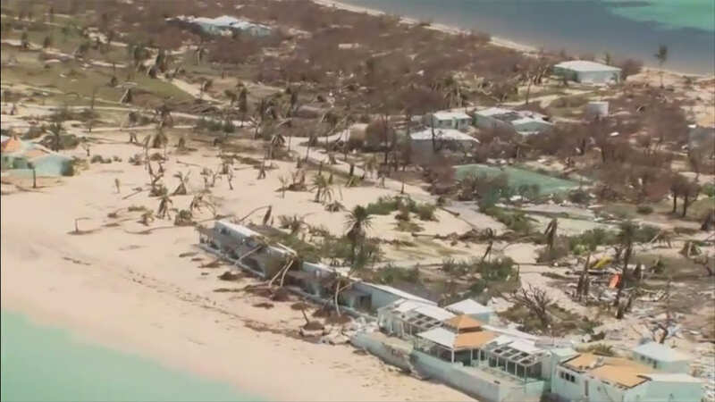 Barbuda flattened by Hurricane Irma