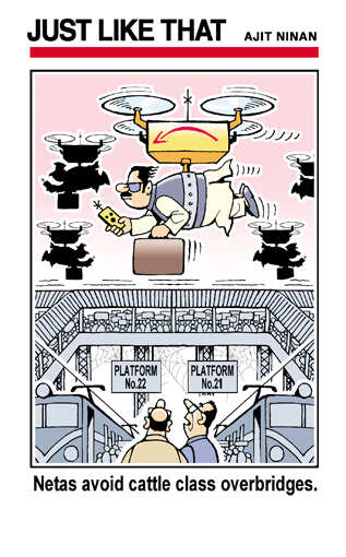 Flying past 'cattle class overbridges'