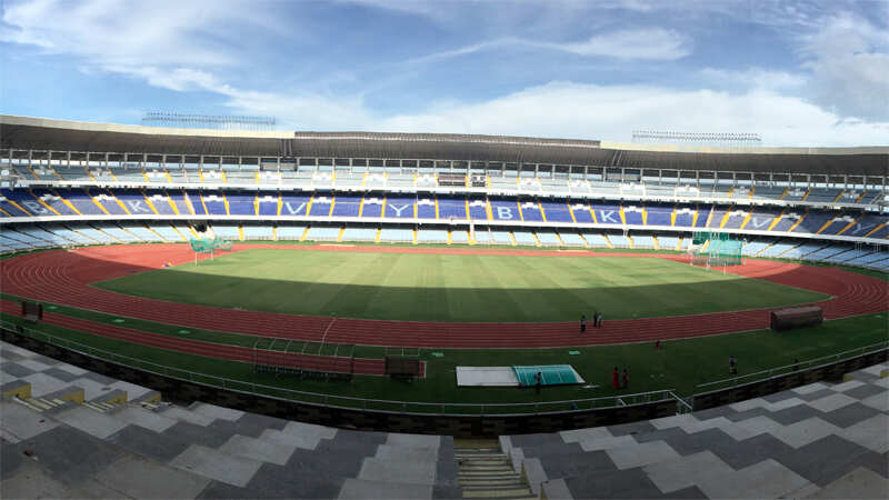 Salt Lake Stadium all decked up